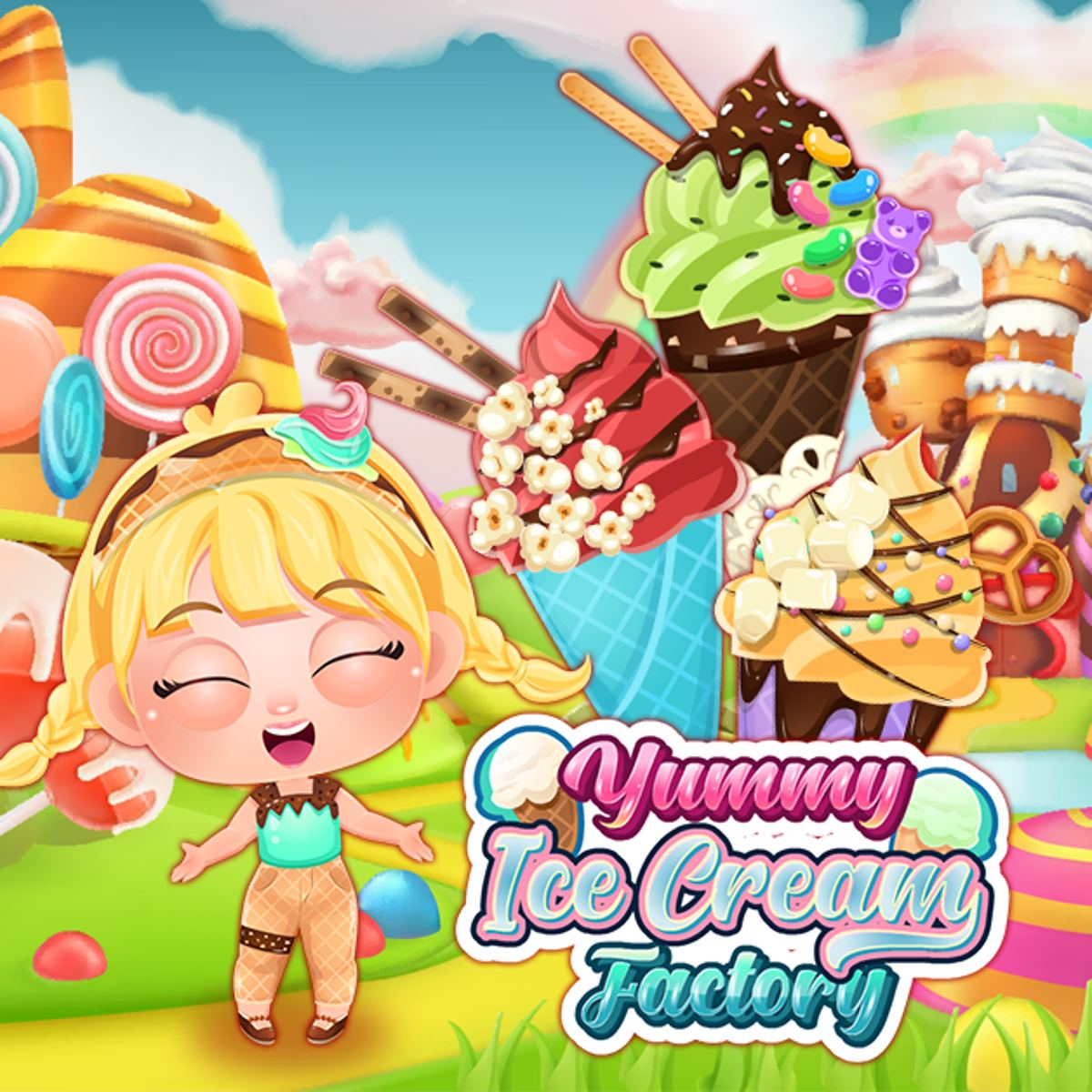 YUMMY ICE CREAM FACTORY - שחק בחינם אונליין! | Poki (פוקי)