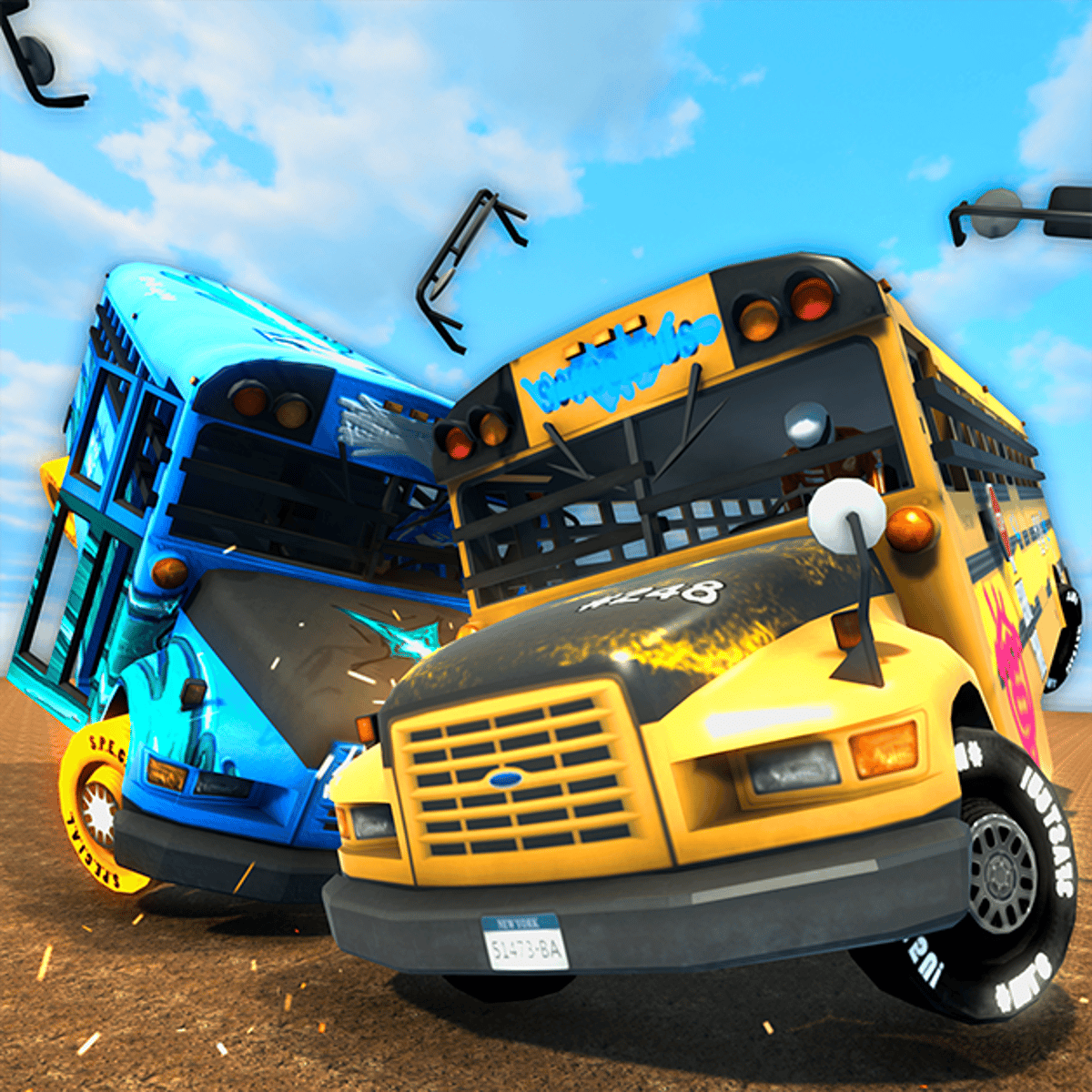SCHOOL BUS DEMOLITION DERBY - Play Online for Free! | Poki