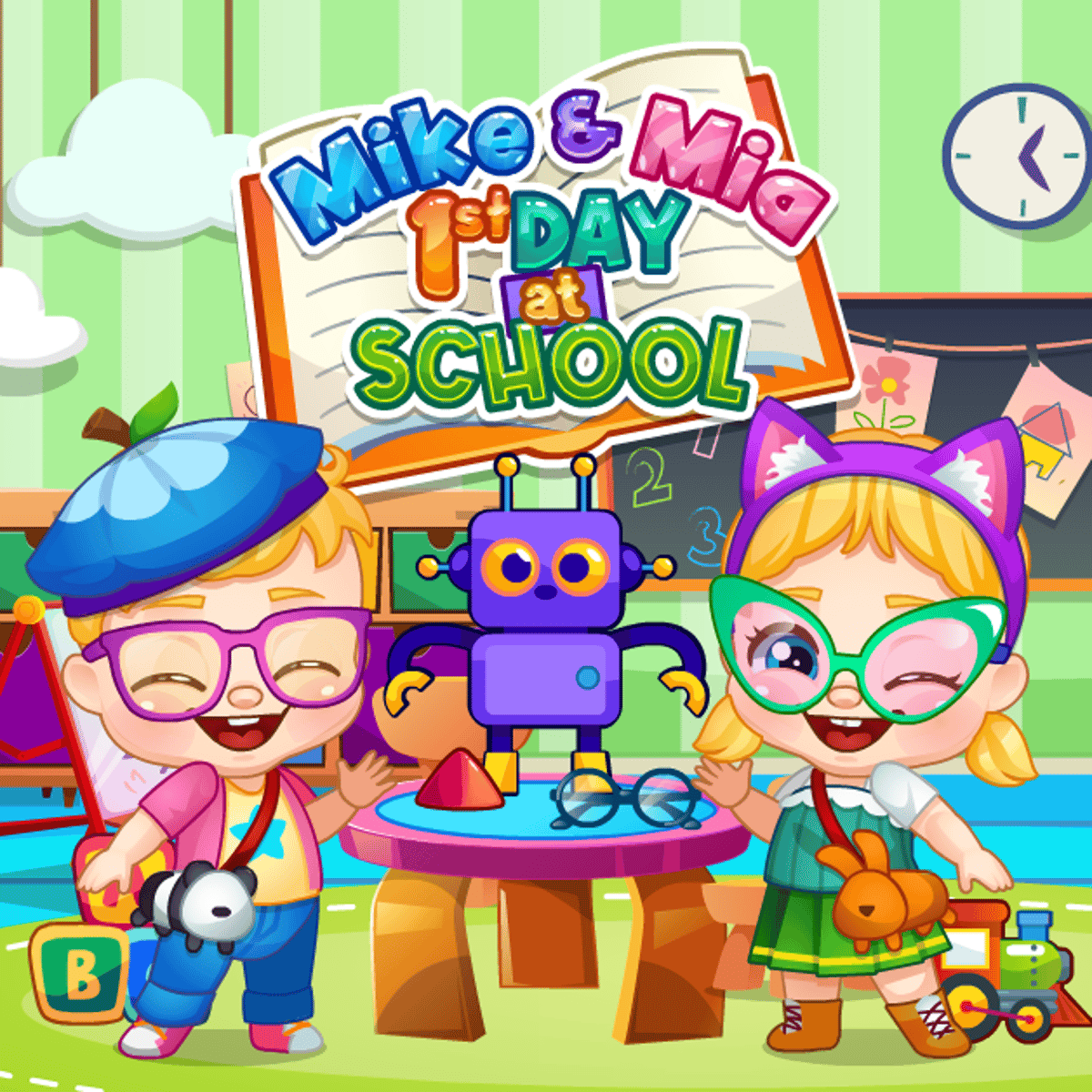 MIKE AND MIA 1ST DAY AT SCHOOL - שחק בחינם! | Poki (פוקי)