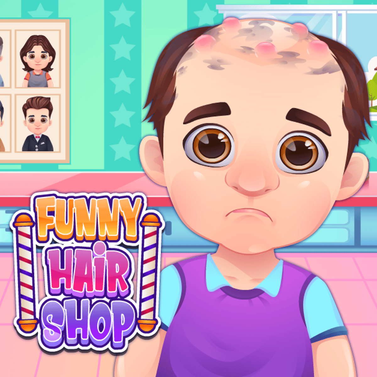 FUNNY HAIR SALON - Gioca Online Gratis! | Poki