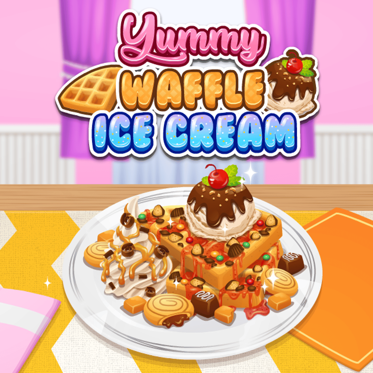 YUMMY WAFFLE ICE CREAM - Play Online for Free! | Poki
